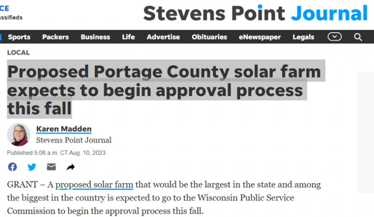Proposed Portage County solar farm expects to begin approval process ...